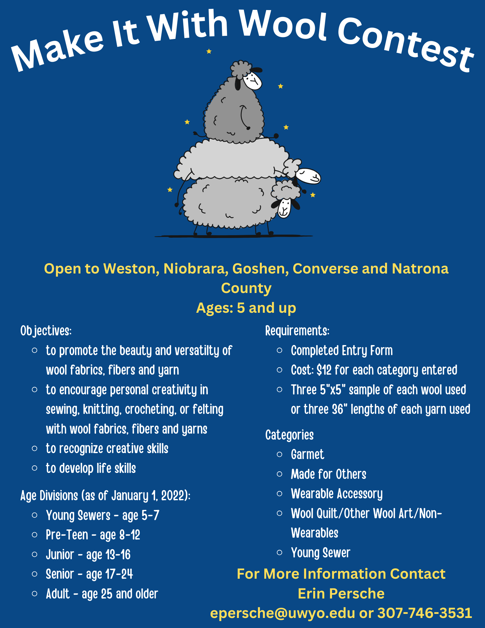 Make It With Wool Contest – Weston County